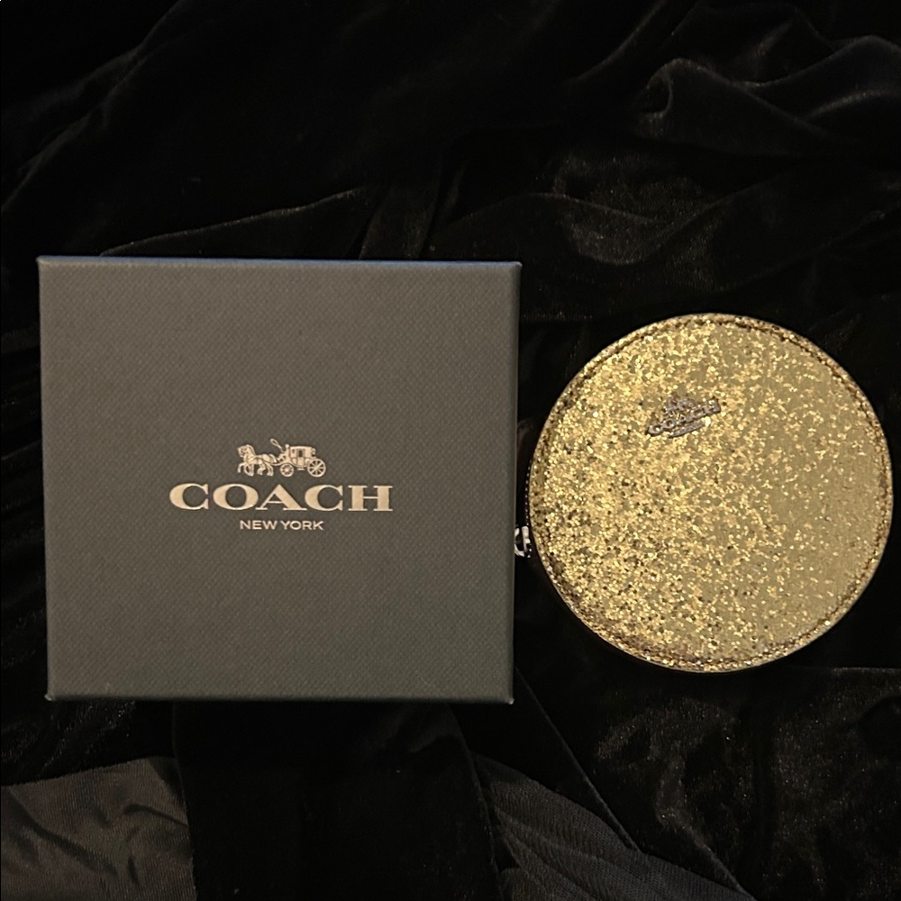 Coach Wizard of Oz Glittering Gold Coin Purse NWT - Gem